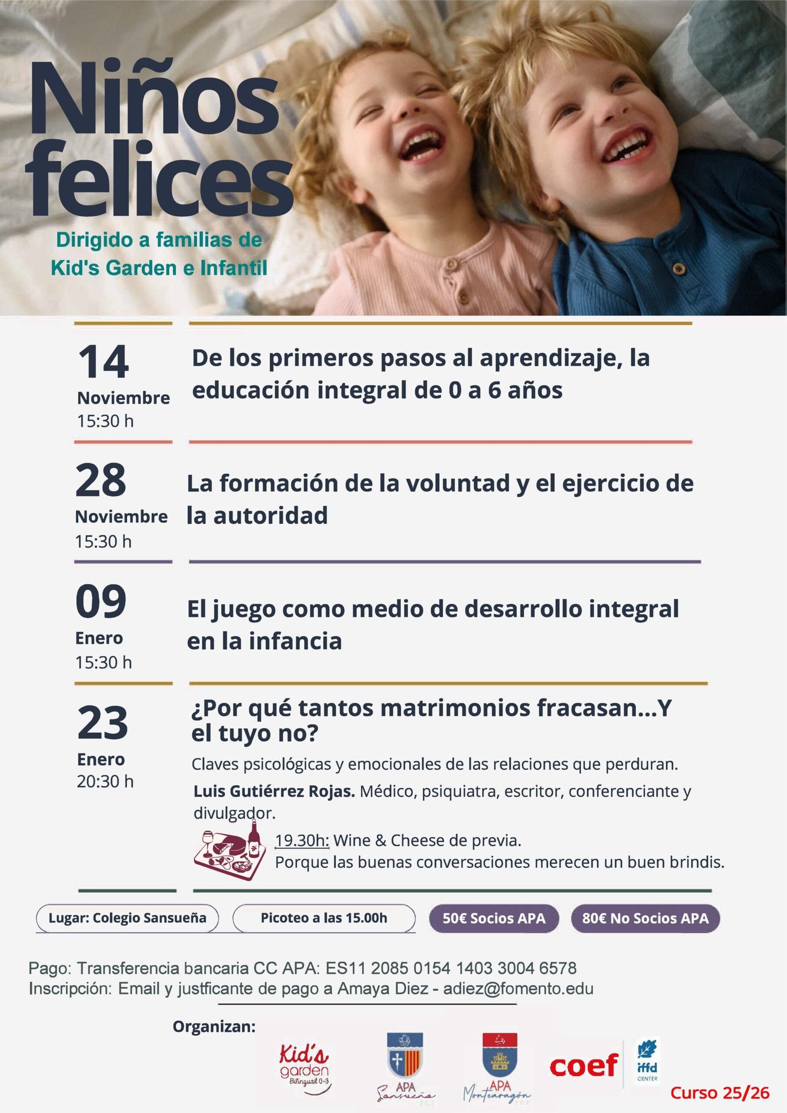 Niños Felices – Colegio Sansueña | Asociación COEF
