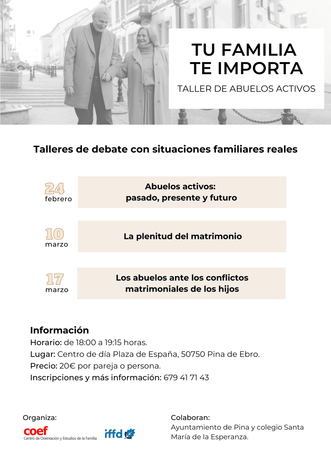 «TU FAMILIA TE IMPORTA – TALLER DE ABUELOS ACTIVOS» – Pina de Ebro ...